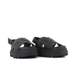 Palladium Damen Sandale "PALLACRUISE CROSSED", Gr. 39,5, schwarz, Leder, Schuhe, Sommerschuh, Sandalette, Riemchensandale