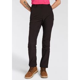 Killtec Damen Softshellhose "KOW 34 WMN SFTSHLL PNTS", schwarz, Gr. 38, Obermaterial: 88% Polyester, 12% Elasthan, Hosen, mit Rei&szlig;verschl&uuml;ssen an den