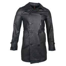 RICANO Herren Kurzmantel "Mantel Salvatore", schwarz, Gr. XXL, Obermaterial: 100% Lammnappaleder LANA., M&auml;ntel, Handgefertigt aus echtem Leder
