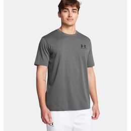 Under Armour Herren T-Shirt "UA M SPORTSTYLE LC SS", grau, Gr. 4XL, Obermaterial: 60% Baumwolle, 40% Polyester, Shirts, kurz&auml;rmliges Design, mit
