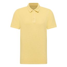 Mustang Herren Kurzarmshirt "Herren Style Palco", gelb, Gr. XL, Piqu&eacute;, 100% Baumwolle, Shirts
