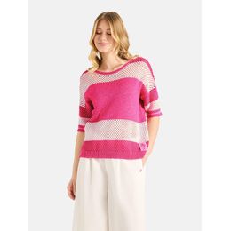LIEBLINGSST&Uuml;CK LIEBLINGSST&Uuml;CK Pullover in Pink/ Wei&szlig; - 39% | Gr&ouml;&szlig;e 38 | Damen-pullover-cardigans