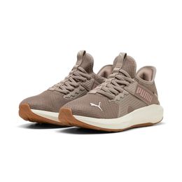 Puma Damen Slip-On Sneaker "SOFTRIDE ENZO 5 SLIP TECH WNS", Gr. 37, braun, Textil, Schuhe, SLIPTECH Technologie: praktisches Anziehen ohne H&auml;nde