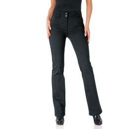Heine Damen Bootcuthose, schwarz, Gr. 48, unifarben, 48% Baumwolle, 45% Polyester, 7% Elasthan, Miedereinsatz:15% Elasthan, 85% Polyamid, Hosen