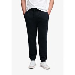 Superdry Herren Sweathose "ESSENTIAL COMPANY LOGO JOGGER", schwarz, Gr. XXL, unifarben, angeraute Sweatware, Obermaterial: 60% Baumwolle, 40%