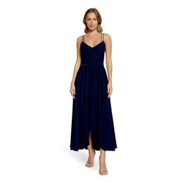 Vera Mont Damen Abendkleid "Damen mit Volant", blau, Gr. 40, Obermaterial: 100% Polyester. Futter: 100% Polyester, Kleider, Design
