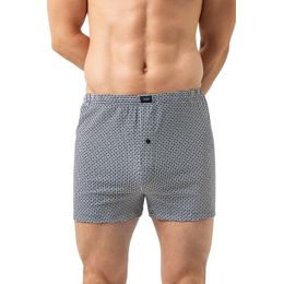 Mey Herren Boxershorts, Gr. 8, schwarz-wei&szlig;, Single Jersey, Obermaterial: 94% Baumwolle, 6% Elasthan, Unterhosen