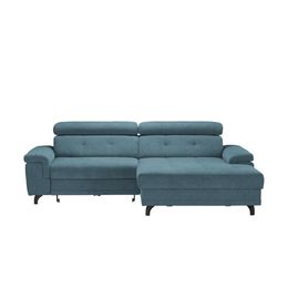 M&ouml;bel Kraft Ecksofa Frieda blau Ma&szlig;e (cm): B: 265 H: 87 T: 180.0 &raquo; M&ouml;bel Kraft
