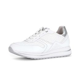 Gabor Damen Sneaker "Sneaker low", Gr. 38,5, wei&szlig;, Schuhe