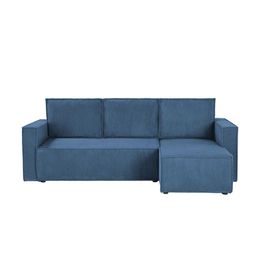 Ecksofa mit Schlaffunktion Cleo blau Ma&szlig;e (cm): B: 230 H: 88 T: 148.0 Sofas > Sofas nach Material > Stoffsofas &raquo; Sofa DE