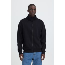 Blend Herren Sweatjacke "BHJUSTE STAND SWEATSHIRT", schwarz, Gr. XL, unifarben, Sweatware, Obermaterial: 60% Baumwolle, 40% Polyester, Sweatjacken,