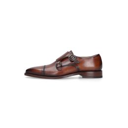 Henry Stevens Herren Slipper "Liam CDM", Gr. 41,5, braun, Kalbsleder mit Handfinish, Schuhe, Herren Halbschuh Leder handgefertigt, Anzugschuh