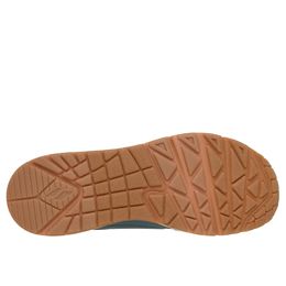 Skechers Damen Sneaker "UNO GOLDEN AIR", Gr. 37graublau, Lederimitat, Schuhe, Freizeitschuh, Halbschuh, Schn&uuml;rschuh mit Metallic-Einsatz