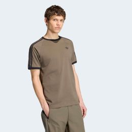 Herren T-Shirt "3S TEE", braun, Gr. S, adidas originals, Obermaterial: 100% Baumwolle, Shirts