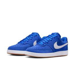 Nike Sportswear Herren Sneaker "COURT VISION LO FL", Gr. 47, blau, Leder, Schuhe, inspiriert vom Design des Nike Air Force