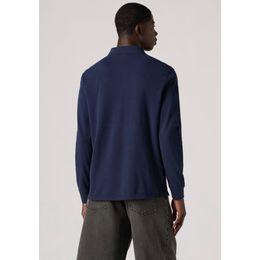 Levi's LEVI'S Herren Langarm-Poloshirt "LS HM POLO", blau, Gr. L, Piqu&eacute;, Obermaterial: 100% Baumwolle, Shirts, Polokragenverschluss in 3-Knopf-Form