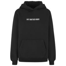 MISS TEE Damen Kapuzenpullover "Miss Tee Just Another EMB Fluffy Hoody", schwarz, Gr. S, unifarben, 100% Baumwolle, Pullover