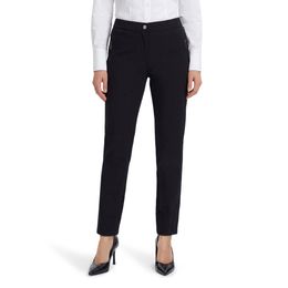 Betty Barclay Damen Stretch-Hose "Damen mit elastischem Bund", schwarz, Gr. 48, Obermaterial: 86% Polyester, 14% Elasthan, Hosen, Rei&szlig;verschluss
