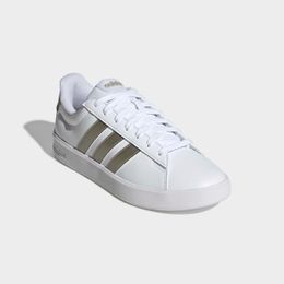 Damen Sneaker "GRAND COURT 3.0", adidas Sportswear, Gr. 38,5, wei&szlig;, Synthetik, Textil, Schuhe
