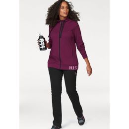 H.I.S. H.I.S Damen Jogginganzug, lila, Gr. 54, unifarben, Obermaterial: 50% Baumwolle, 50% Polyester, Sportanz&uuml;ge, Gro&szlig;e Gr&ouml;&szlig;en