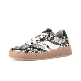 Gabor Damen Sneaker "Sneaker low", Gr. 38, schwarz-wei&szlig;, Schuhe