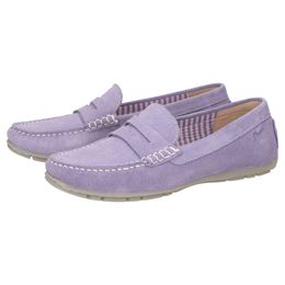 Sioux Damen Slipper "Carmona-700", Gr. 41, rot, Obermaterial: 100% Kalbsveloursleder CAVL. 100% Gummi rubber., Schuhe