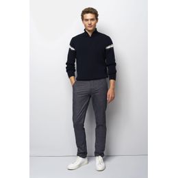 MEYER Herren Chinos "M5 Move", blau, Gr. 40, unifarben, 50% Baumwolle, 32% Polyester, 15% Viskose, 3% Elasthan, Hosen, M5 Move im Wool-Look