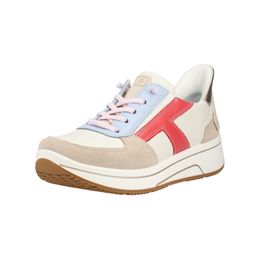 Ara Damen Sneaker "Ara Sneaker Leder", Gr. 40wei&szlig;, rot, Leder, Schuhe
