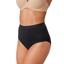 Damen Inkontinenzslip, 44, 1 Stk., schwarz, 95% Baumwolle, 5% Elasthan, Unterhosen
