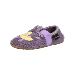 Haflinger M&auml;dchen Hausschuh "Haflinger Hausschuhe Wolle", Gr. 29aubergine, Textil, Schuhe