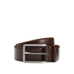 BOSS Herren Lederg&uuml;rtel "Erman-L_Sz35", braun, Gr. 80, unifarben, Leder, G&uuml;rtel, mit dezenter BOSS-Pr&auml;gung auf der Schlie&szlig;e