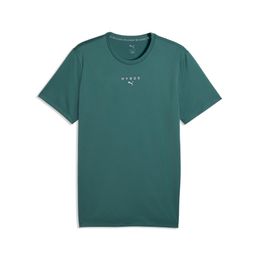 Puma Herren Trainingsshirt "M X HYROX POLY GRAPHIC TEE", gr&uuml;n, Gr. L, Jersey, Obermaterial: 100% Polyester, Shirts, Regular Fit, atmungsaktiv,