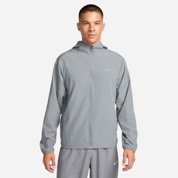Nike Herren Trainingsjacke "M NK DF FORM HD JKT", grau, Gr. XXL, unifarben, Interlock, Obermaterial: 100% Polyester, Jacken, mit Eingrifftaschen,