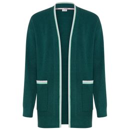 Kangaroos Damen Strickjacke, gr&uuml;n, Gr. 44, Strick, Obermaterial: 50% Viskose, 28% Polyester, 22% Polyamid, Strickjacken, h&uuml;ftbedeckende L&auml;nge, mit