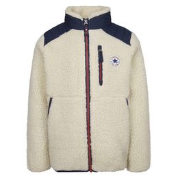 Converse Fleecejacke in Creme - 48% | Gr&ouml;&szlig;e 116/122 | Kids-fleecejacken-fleecepullover