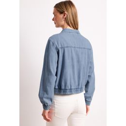 Street One Damen Jeansjackeultra bleach random washed, Gr. 46, unifarben, Jeans, 100% Baumwolle, Jacken, aus reiner Baumwolle