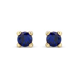 DIAMANT LETERNEL Earrings 'Ohrringe aus 375 Gelbgold mit Saphir' female size One size Gold
