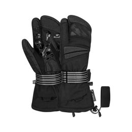 Reusch Damen F&auml;ustlinge "Sweeber III R-TEX XT Lobster", schwarz, Gr. 8, unifarben, 45% Polyester, 38% Polyamid, 2% Lederimitat, 1% Elasthan,