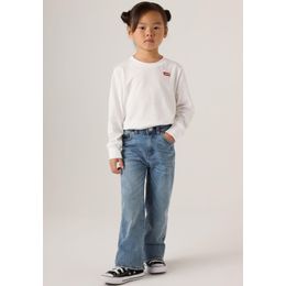 LEVI'S KIDS M&auml;dchen 5-Pocket-Jeans "LVG WIDE LEG JEANS", blau, Gr. 6, Denim/Jeans, Obermaterial: 69% Baumwolle, 30% Polyester, 1% Elasthan, Jeans,