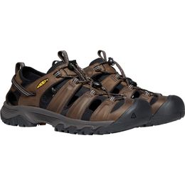 Keen Herren Sandale "TARGHEE III S", Gr. 42, braun, Leder, Schuhe