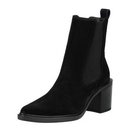 Paul Green Damen Stiefelette "Paul Green Stiefelette Veloursleder/Textil", Gr. 38, schwarz, Textil, Veloursleder, Schuhe