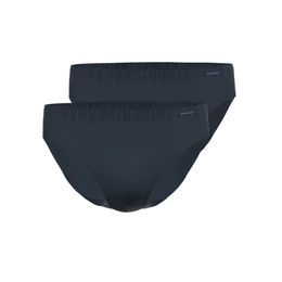 Ammann Herren Minislip "2er Pack Mini Slip Day Modern", Gr. 9, blau, Obermaterial: 57% Modal CMD. 35% Baumwolle CO. 8% Elasthan EL., Unterhosen
