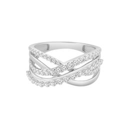 Diamant Exquis Ring Damen Gr&ouml;&szlig;e 58 silber