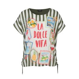 Via Appia Due Damen Shirtbluse "Via Appia Due Bluse", bunt, Gr. 54, Obermaterial: 50% Baumwolle CO. 50% Modal CMD., Blusen, Gro&szlig;e Gr&ouml;&szlig;en