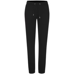 H.I.S. H.I.S Damen Jogginghose, Gr. 32, schwarz, angeraute Sweatware, Obermaterial: 50% Polyester, 30% Viskose, 20% Baumwolle, unifarben, Basic, Hosen,
