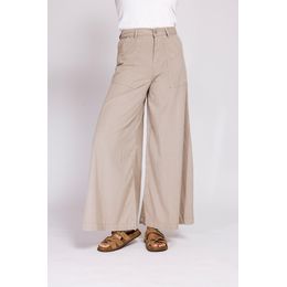 Zhrill Damen Culotte "CHATTI", beige, Gr. 31, unifarben, Denim/Jeans, Obermaterial: 97% Lyocell, 3% Elasthan, Hosen, extra weiter Jeans-Style,
