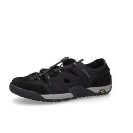 Camel Active Herren Sneaker, Gr. 44, schwarz, Textil, Schuhe, Barfu&szlig;schuh, Slipper mit Schnellverschluss und Gummizug