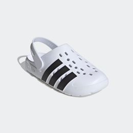 Damen Clog "ADILETTE CLOG 2.0", adidas Sportswear, Gr. 47, schwarz-wei&szlig;, Synthetik, Schuhe