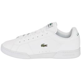 Lacoste Herren Sneaker "CARNABY CUP", Gr. 43wht, wht, Leder, Synthetik, Schuhe