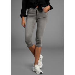 Arizona Damen Caprijeans "Ultra-Stretch", grau, Basic, Gr. 52, Denim/Jeans, Obermaterial: 74% Baumwolle, 24% Polyester, 2% Elasthan, Jeans,